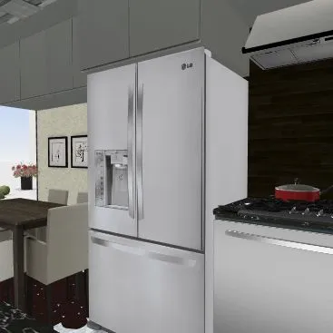 island kitchen model 4 fridge center created by DR DINESH YADAV MARKA ...