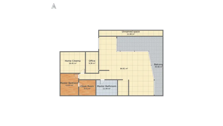 Balcony Kitchen Large Option 3A created by S A on Homestyler
